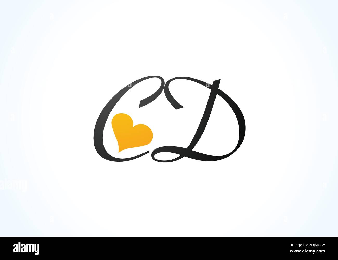 Initial Monogram Letter C D Logo Design Vector Template. Graphic ...