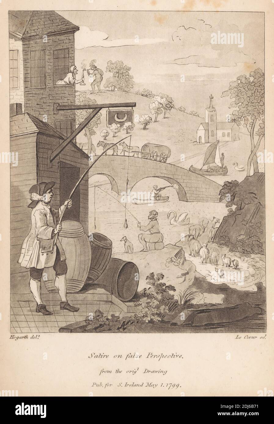 William hogarth false perspective hi-res stock photography and images ...