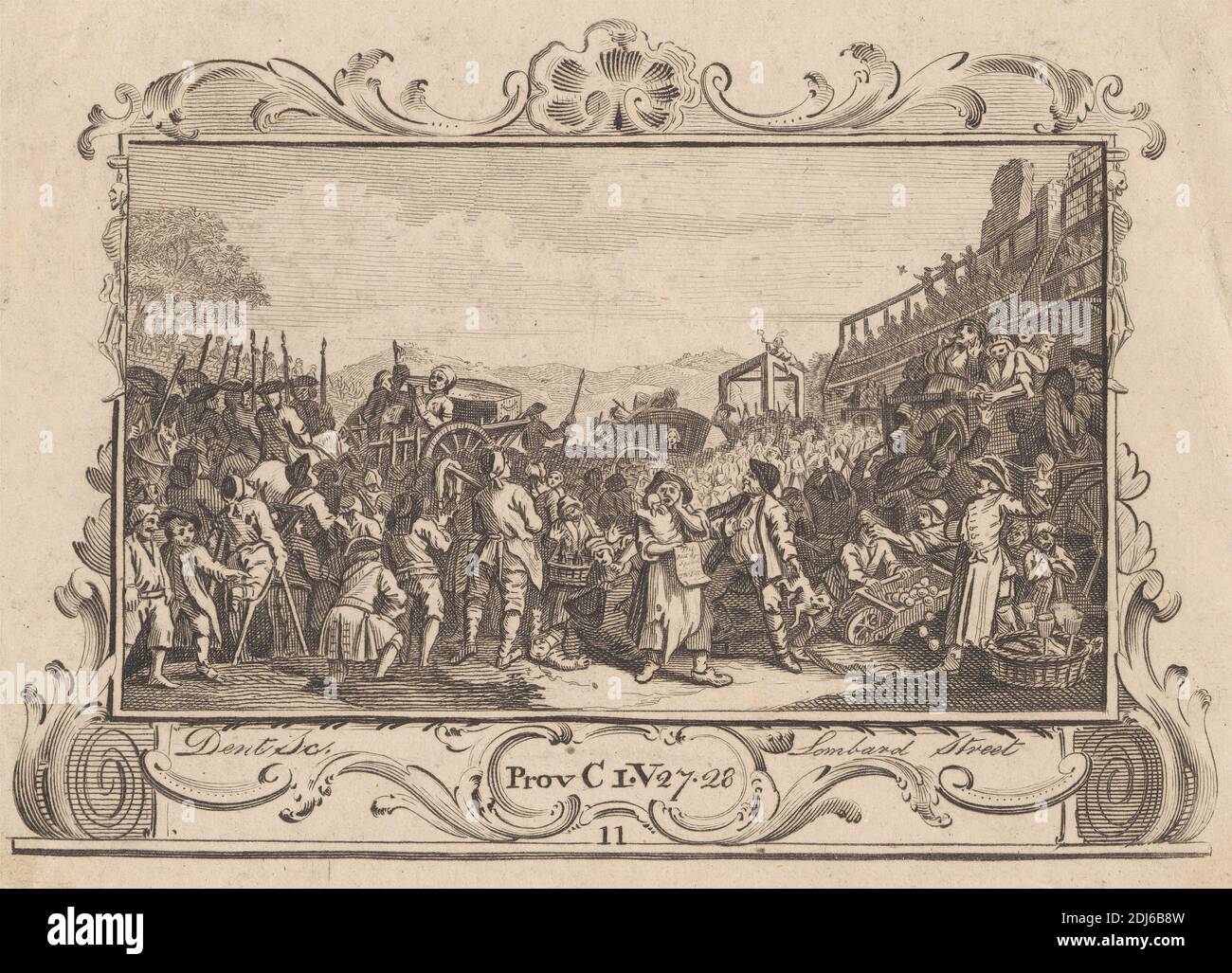 Industry and Idleness, Plate XI, The Idle 'Prentice Executed at Tyburn ...