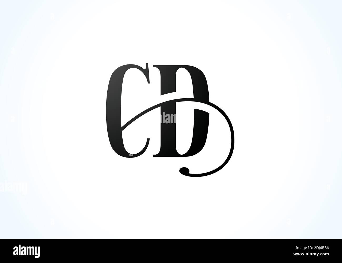 Initial Monogram Letter C D Logo Design Vector Template. Graphic ...