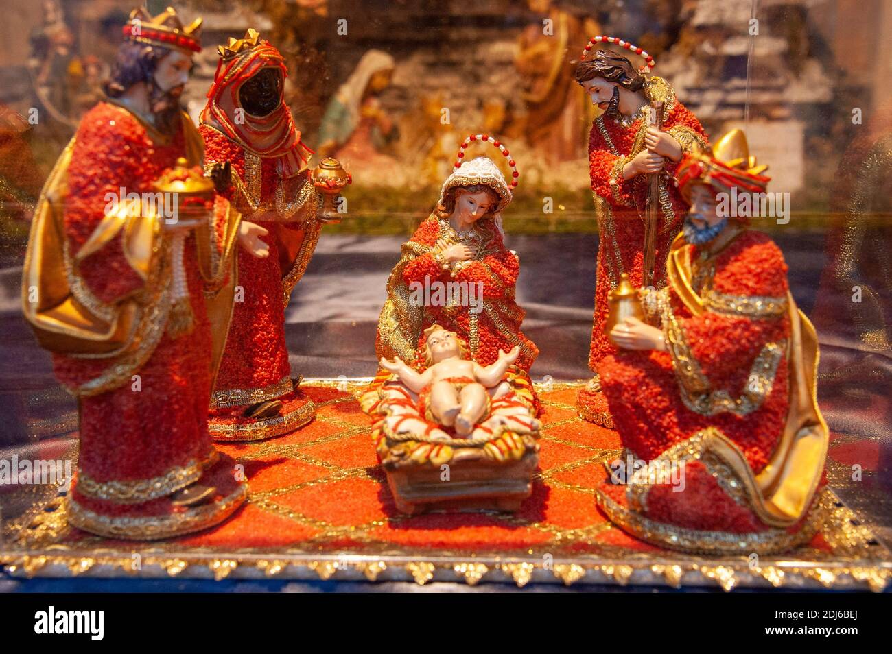December 13, 2020 : Coral nativity scene at the inauguration of the 100 ...
