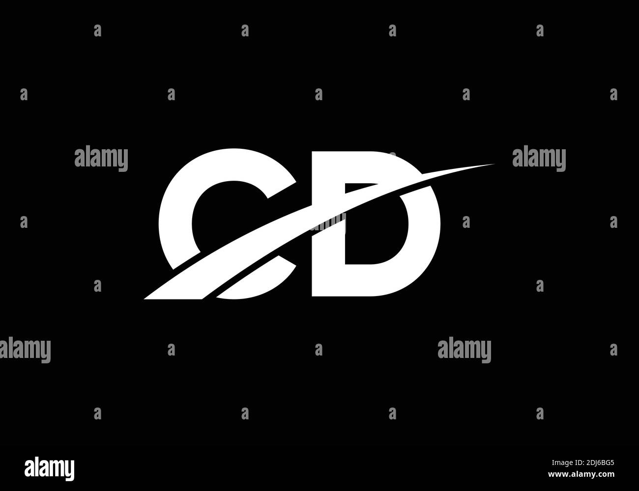 Initial Monogram Letter C D Logo Design Vector Template. Graphic ...