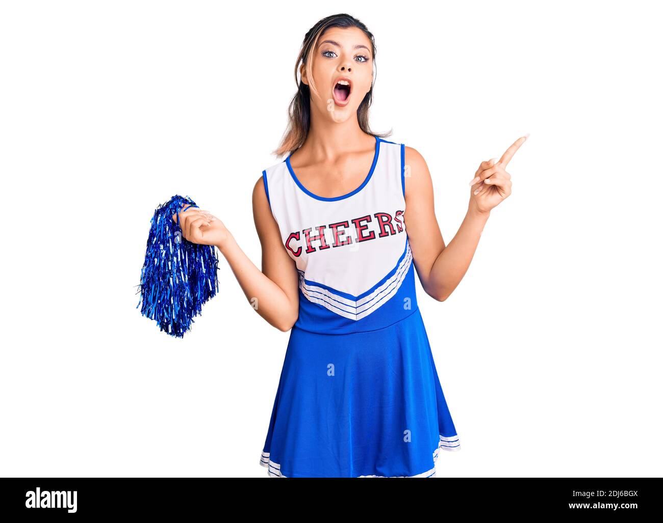 Side view young smiling cheerleader hi-res stock photography and images ...