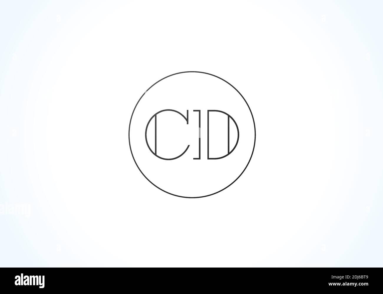 Initial Monogram Letter C D Logo Design Vector Template. Graphic ...