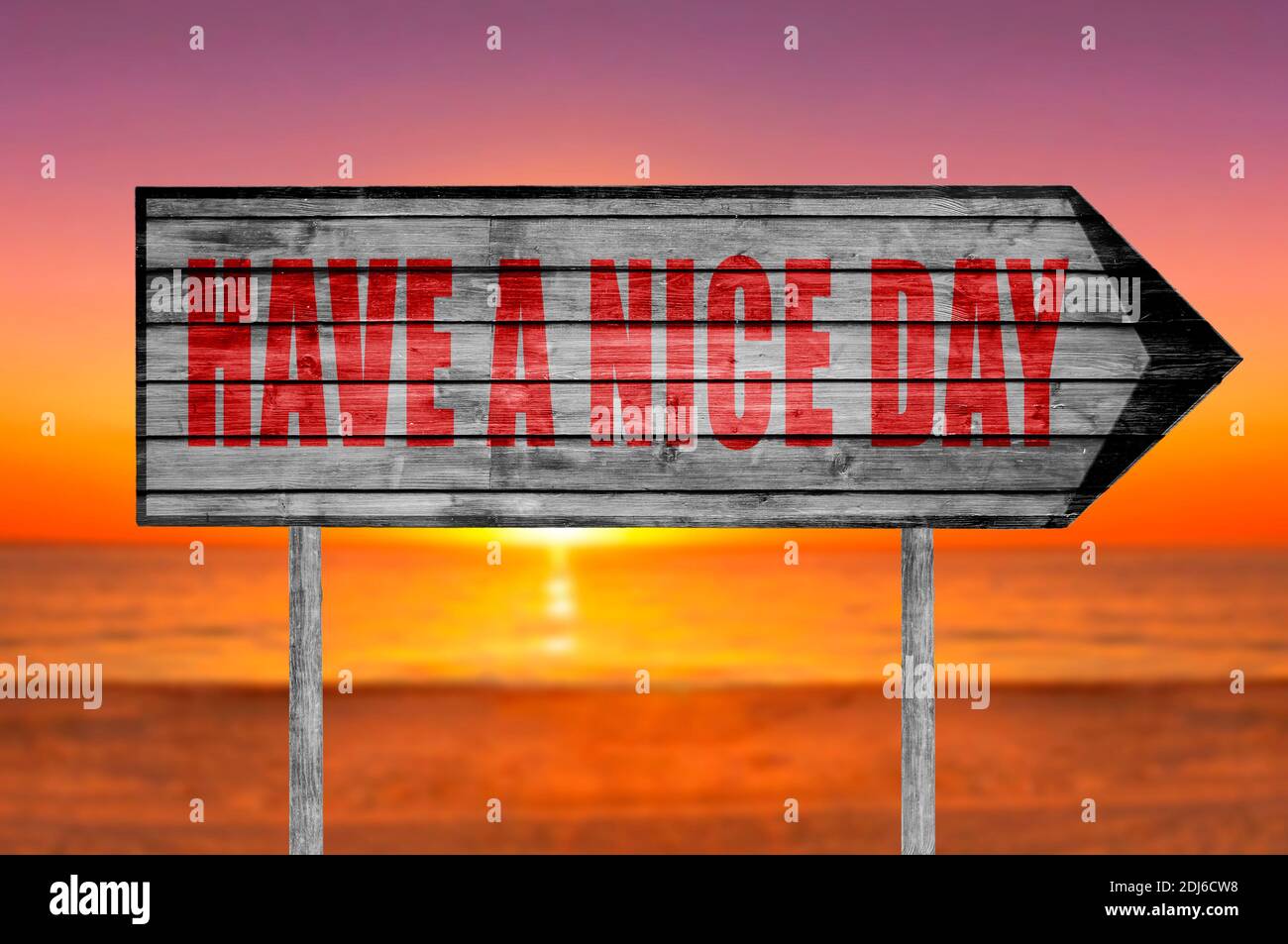 Have a nice day wooden sign hi-res stock photography and images - Alamy