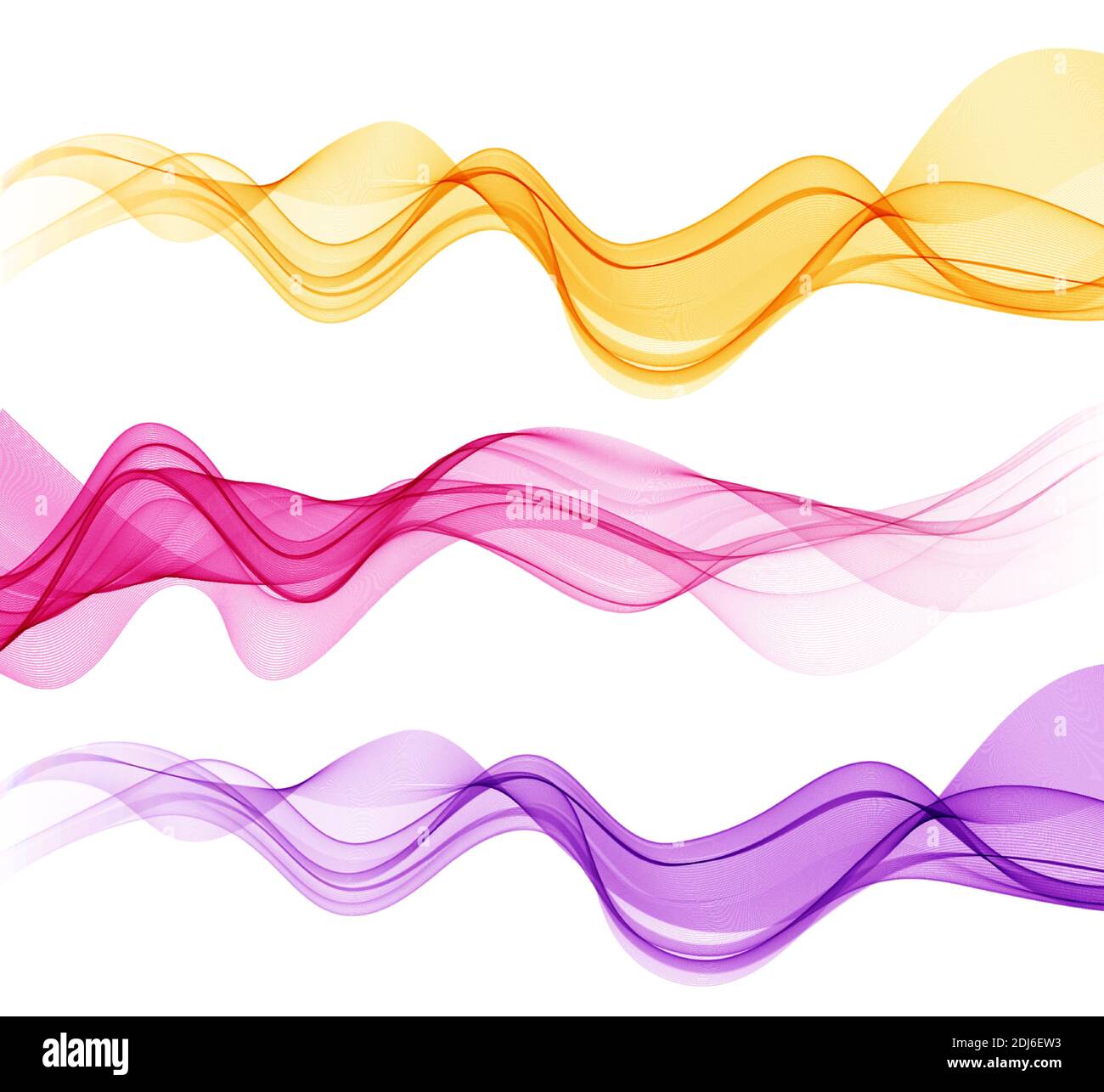 Set of color abstract wave design element Stock Vector Image & Art - Alamy