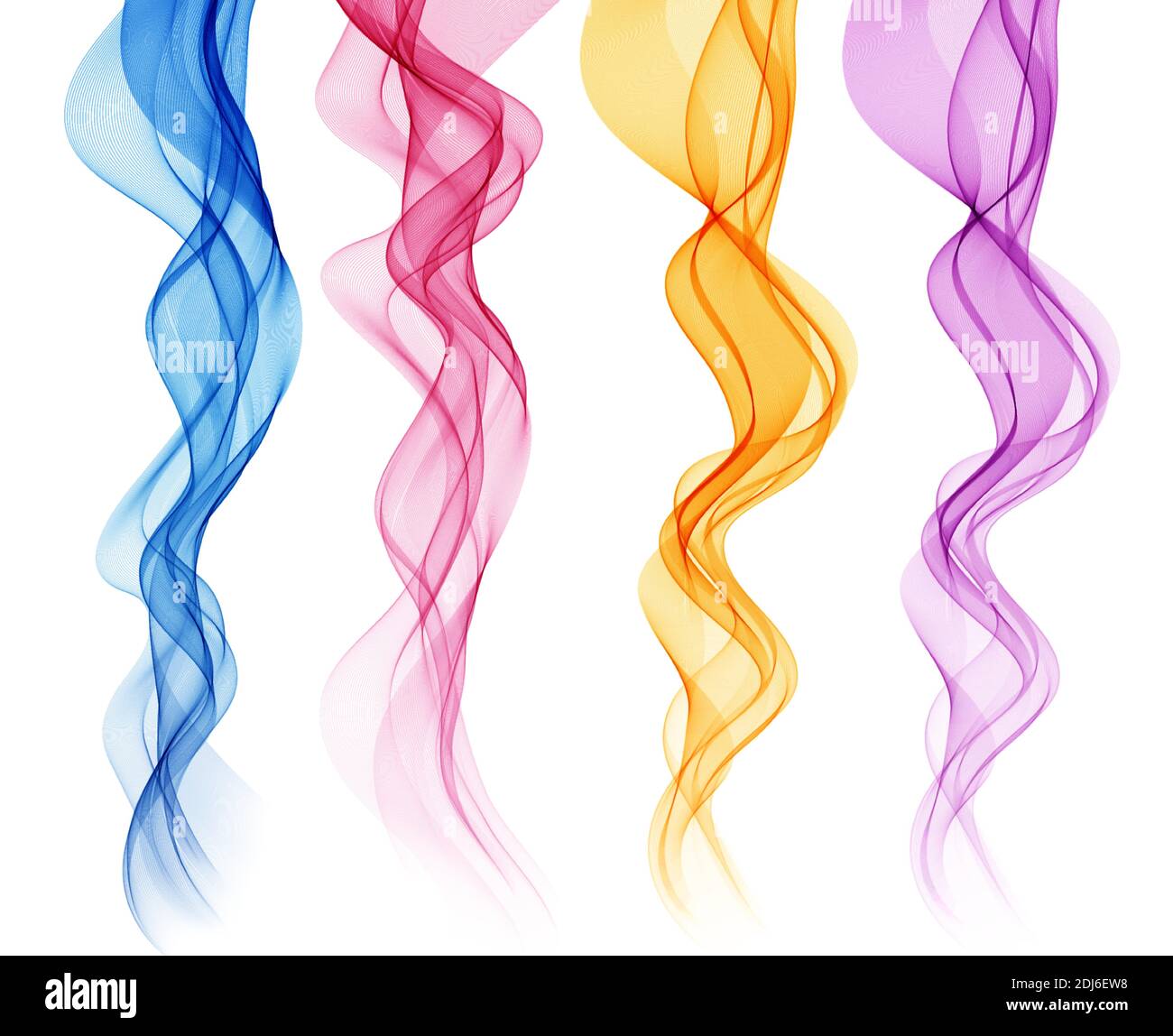 Set of color abstract wave design element Stock Vector Image & Art - Alamy
