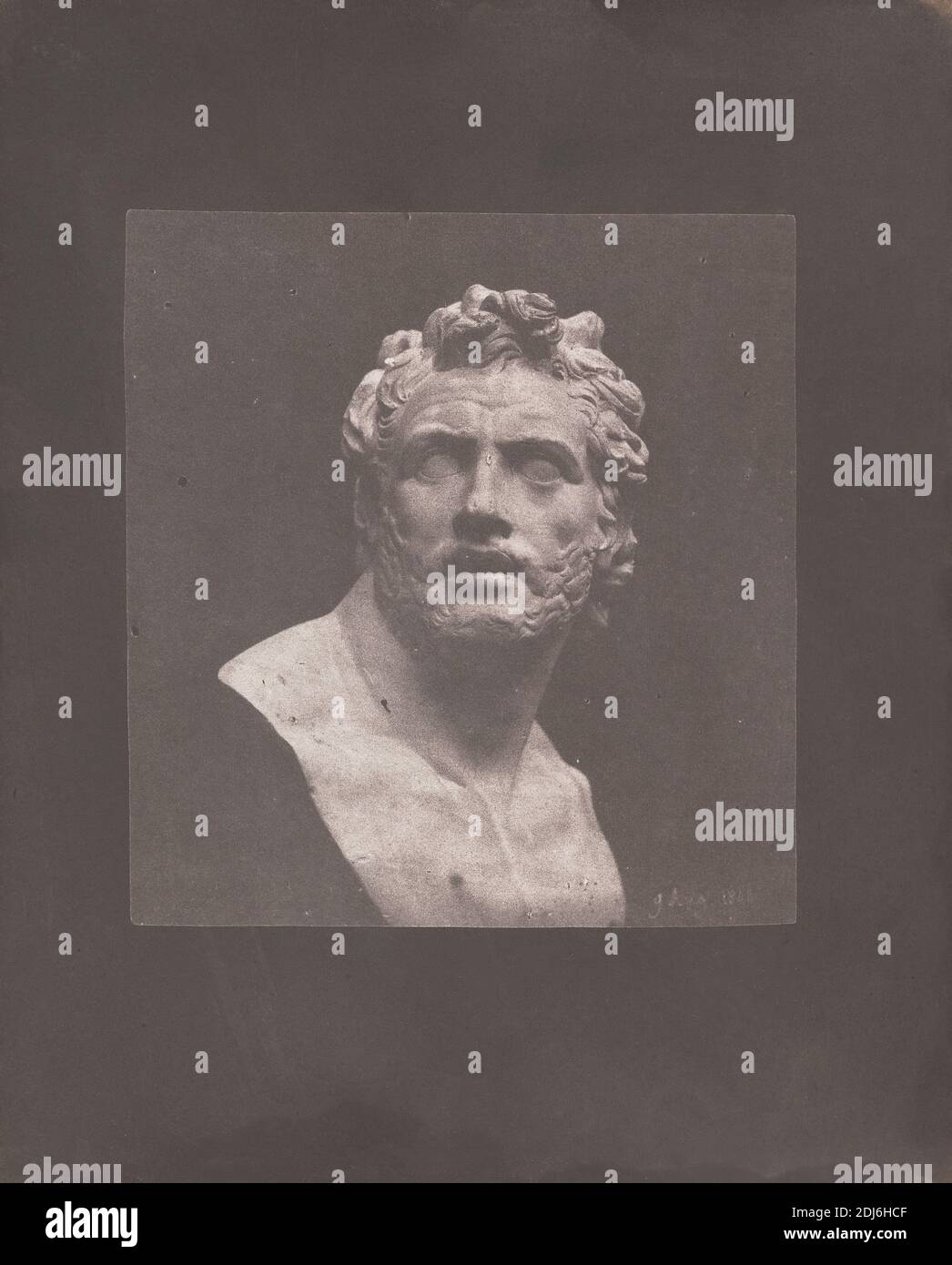 Salted paper print from a paper negative on thin hi-res stock ...