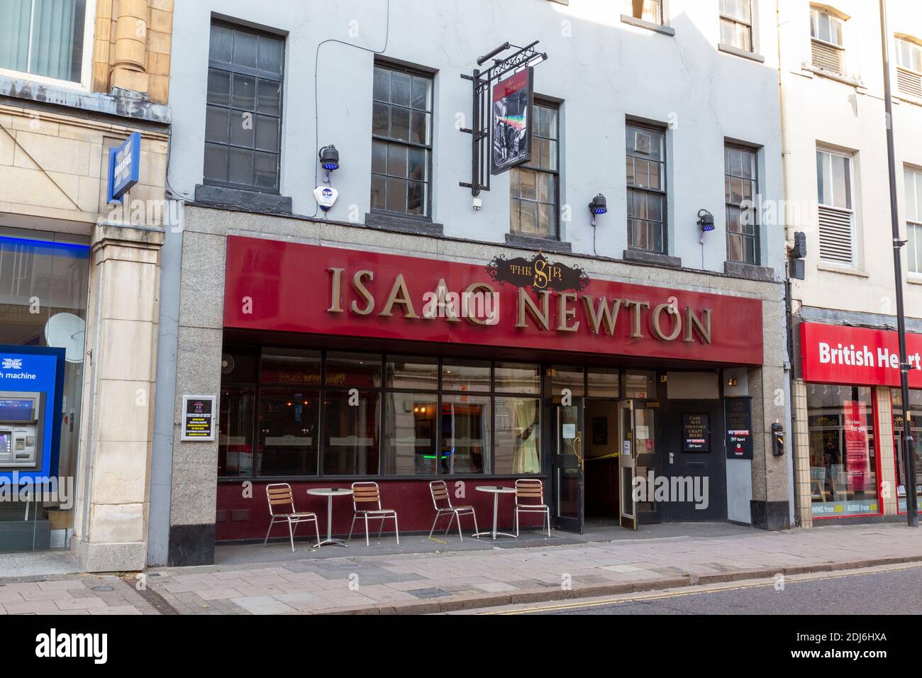 The Sir Issac Newton public house, Grantham, Lincolnshire, UK Stock ...