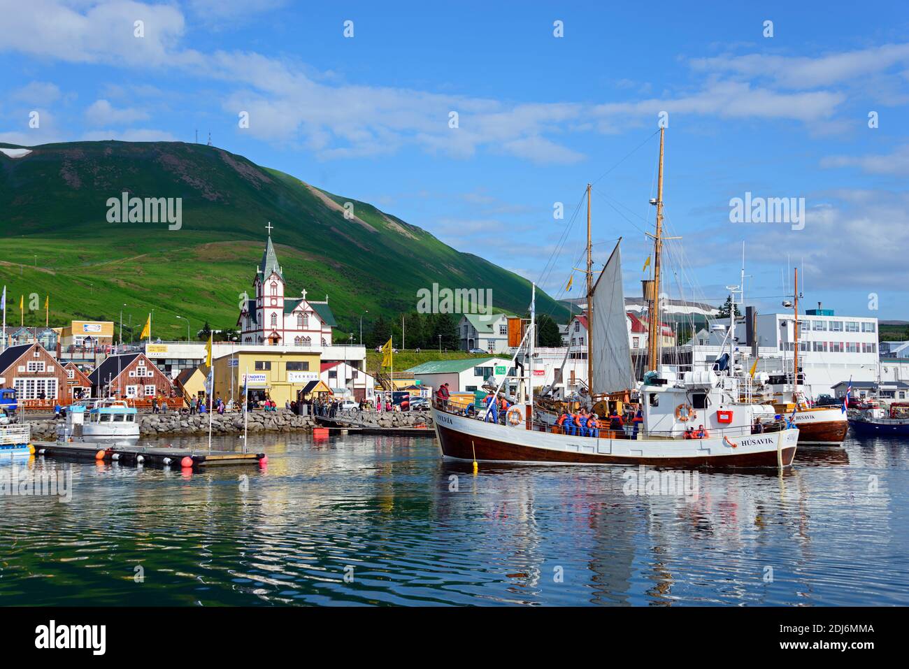 Hafen, Husavik, Island Stock Photo - Alamy