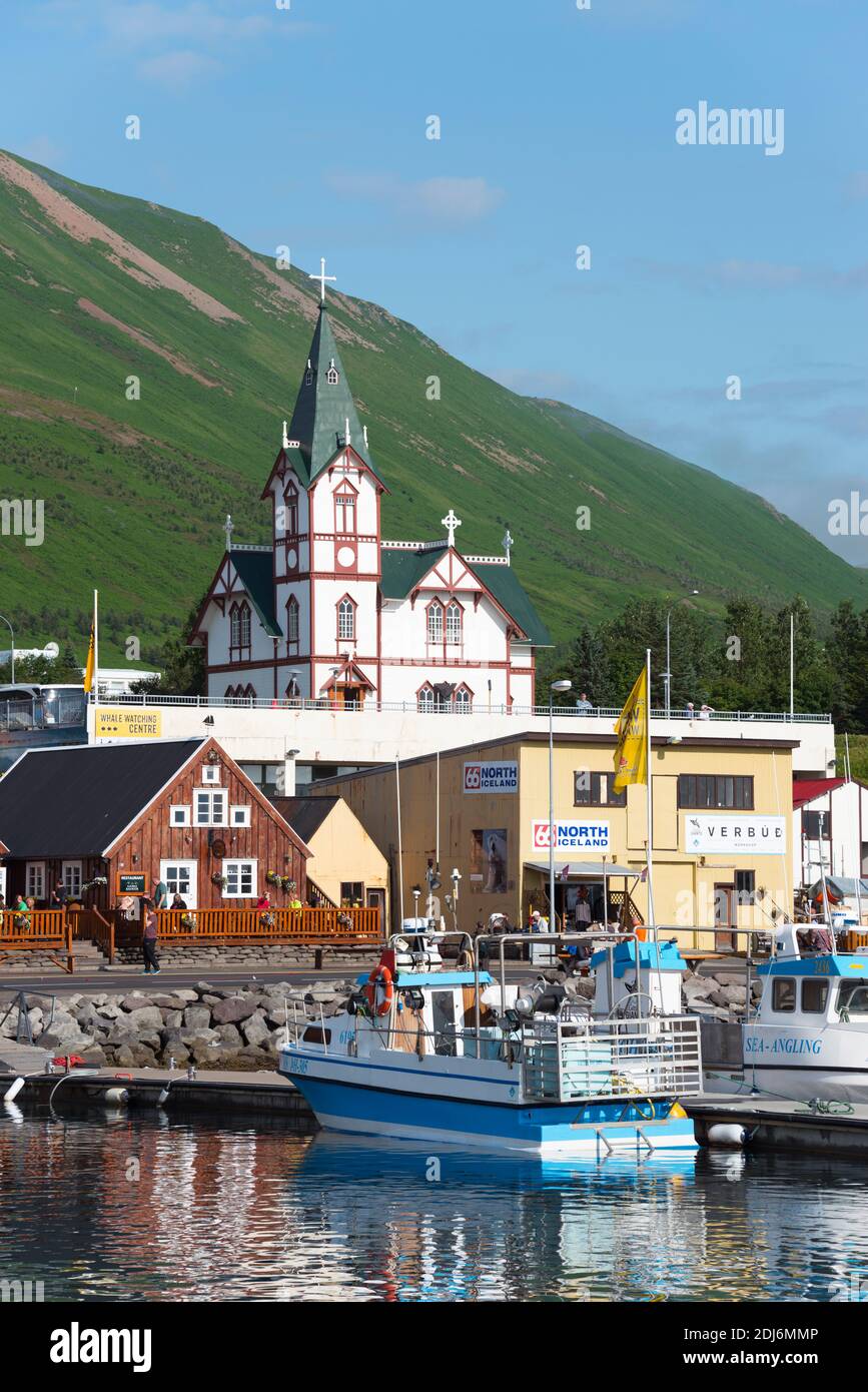 Hafen, Husavik, Island Stock Photo - Alamy
