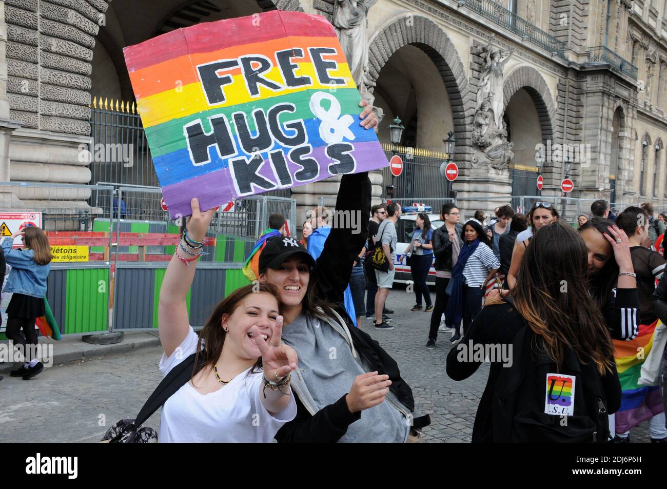 Gay Pride parade in Paris, France on July 2, 2016. Photo by Alain ...