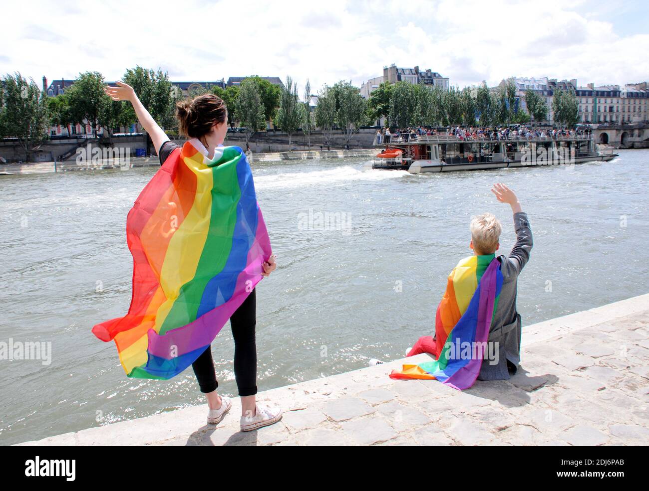 Paris pride parade 2016 hi-res stock photography and images - Alamy