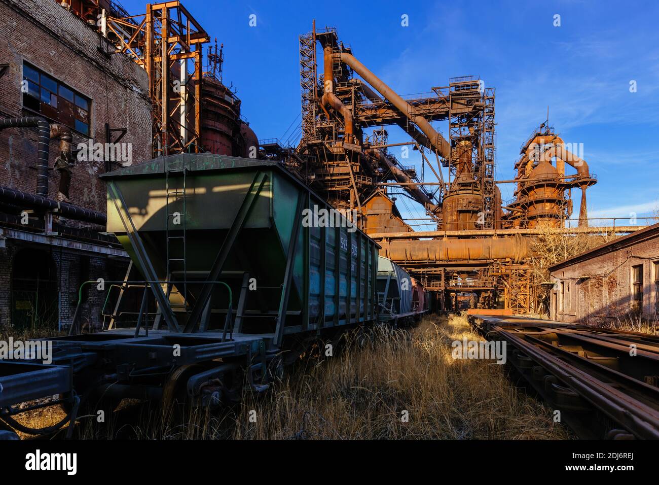 Blast furnace equipment of the metallurgical plant Stock Photo - Alamy