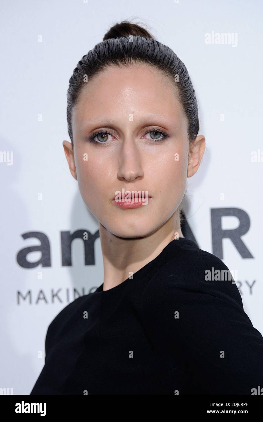 Anna Cleveland attending the Amfar dinner as part of Paris Fashion Week ...