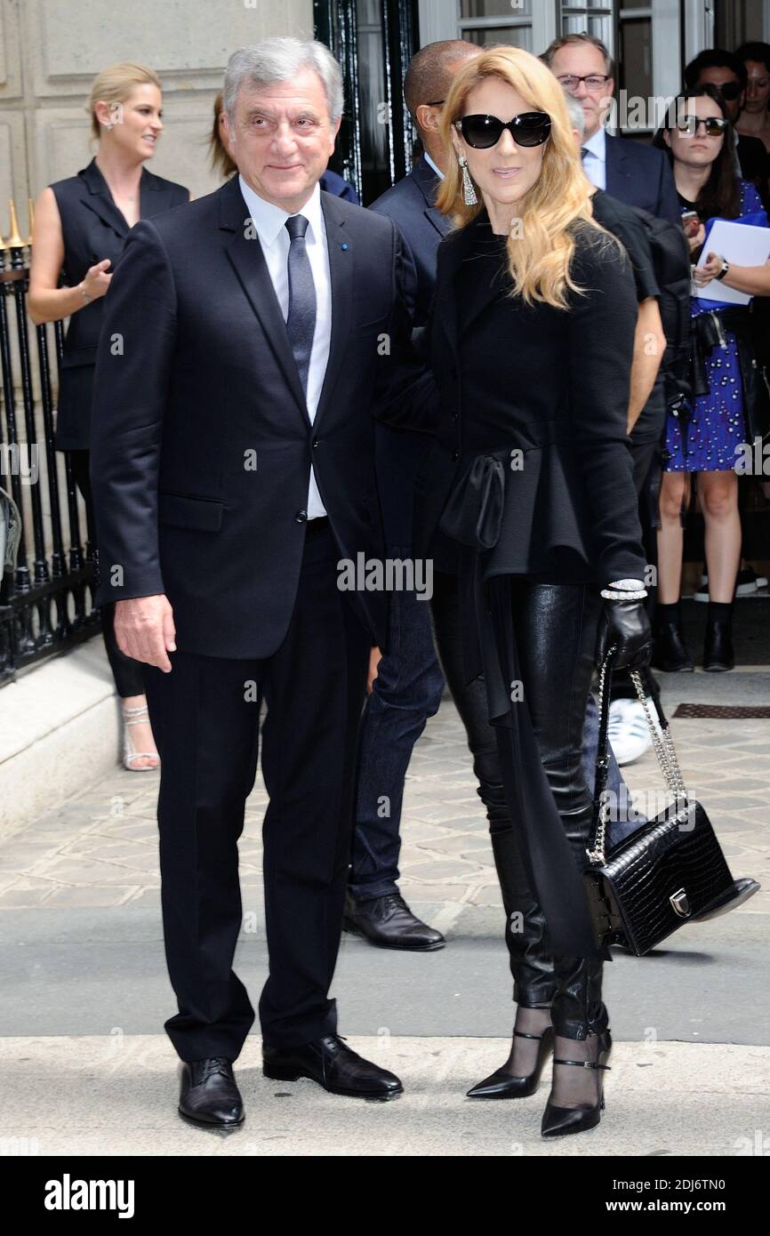 Sydney Toledano and Celine Dion attending the Christian Dior Haute ...