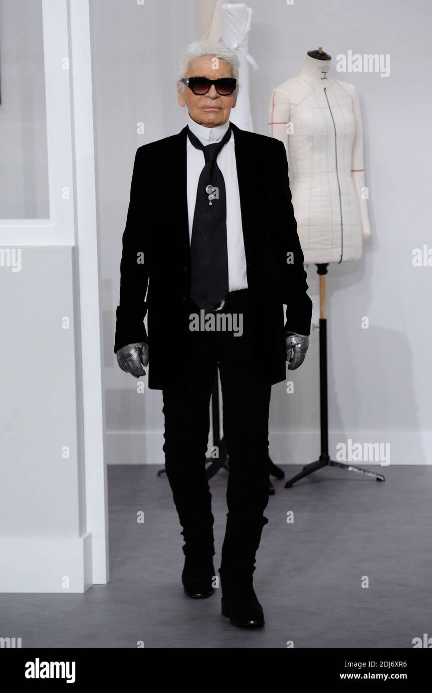 Designer Karl Lagerfeld during the Chanel Haute Couture Fall - Winter ...