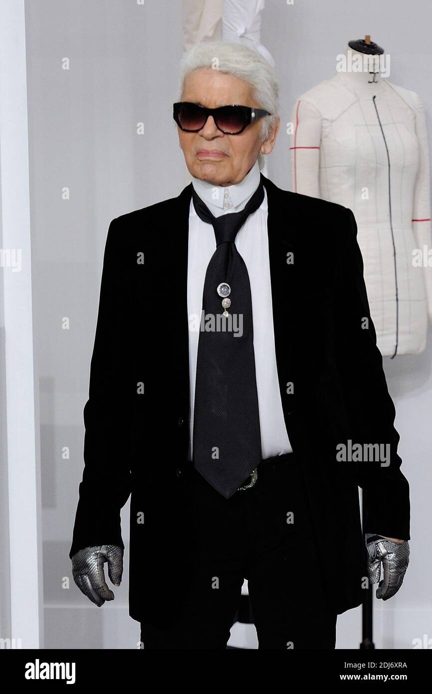 Designer Karl Lagerfeld during the Chanel Haute Couture Fall - Winter ...