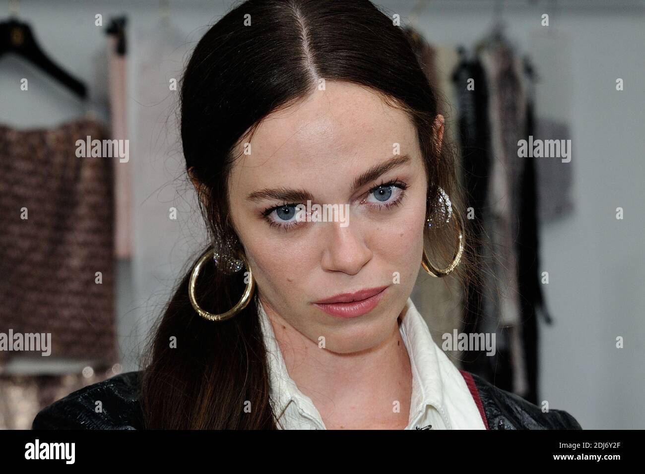 Hailey Gates attending the Chanel Haute Couture Fall - Winter 2016/2017 ...