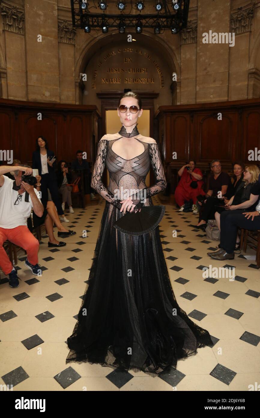 Hea Deville attending the Julien Fournie Haute Couture Fall - Winter ...