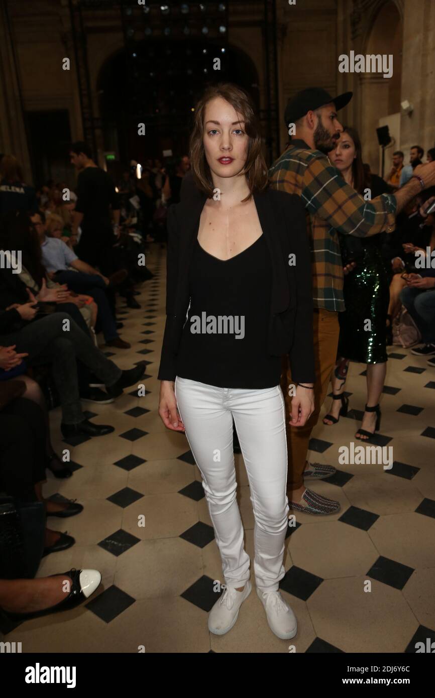 Juliette Besson attending the Julien Fournie Haute Couture Fall ...