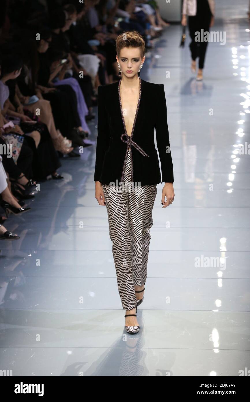 Models walk the runway during the Armani Haute Couture Fall/Winter 2016 ...