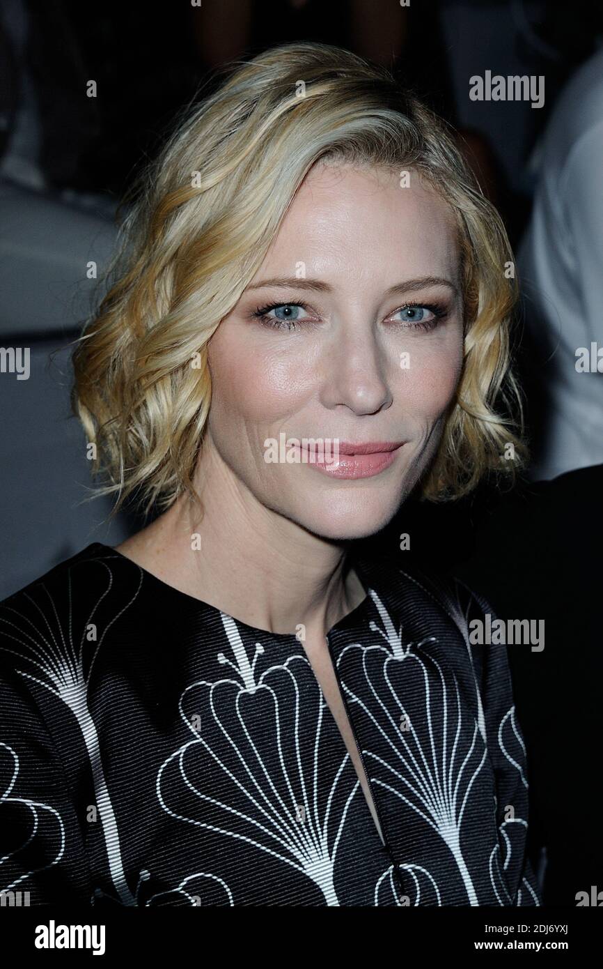 Cate Blanchett attending the Giorgio Armani Prive Haute Couture Fall ...