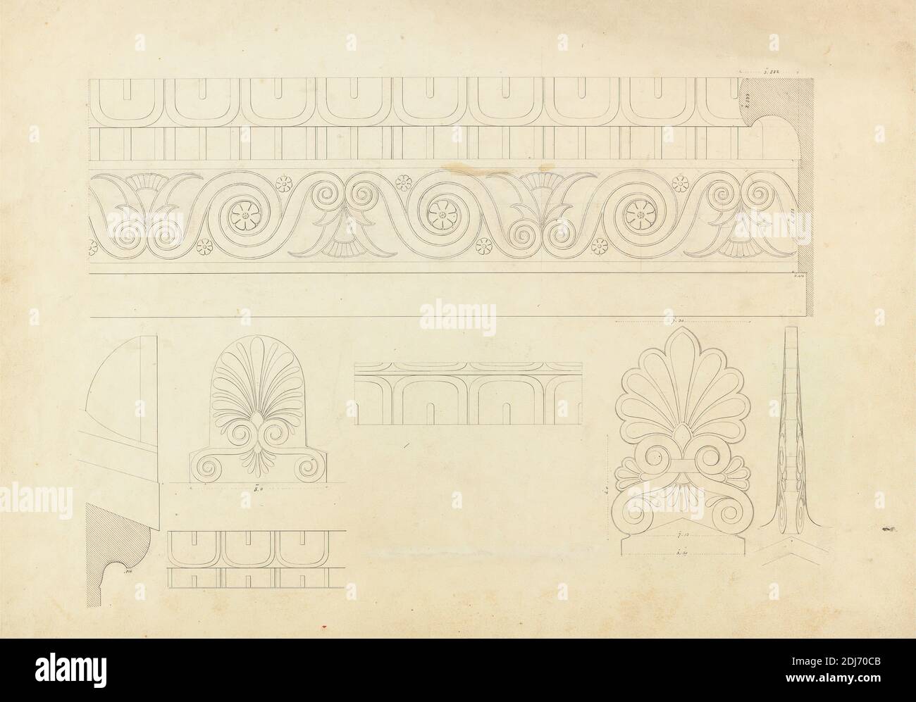 The Temple of Aphaia at Aegina: Molding Details, Charles Robert ...