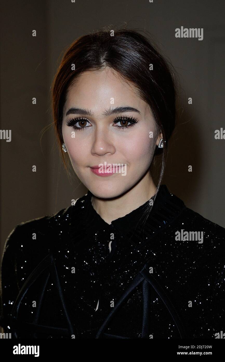 Araya Alberta Hargate attending the Jean-Paul Gaultier Haute Couture ...