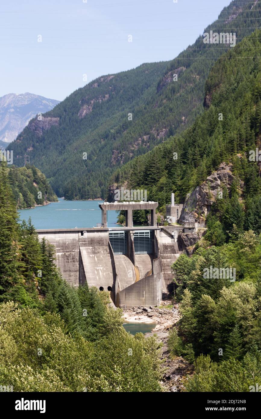 Diablo Dam in Northern WA USA Stock Photo - Alamy
