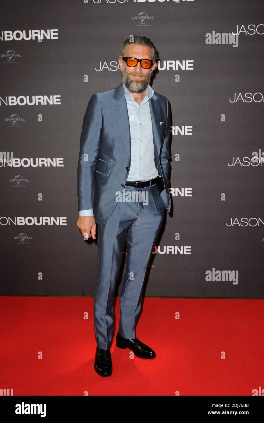 Vincent Cassel attending Jason Bourne premiere at Pathe Beaugrenelle in ...