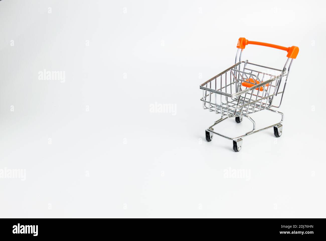 Shopping cart or trolley isolated Stock Photo - Alamy