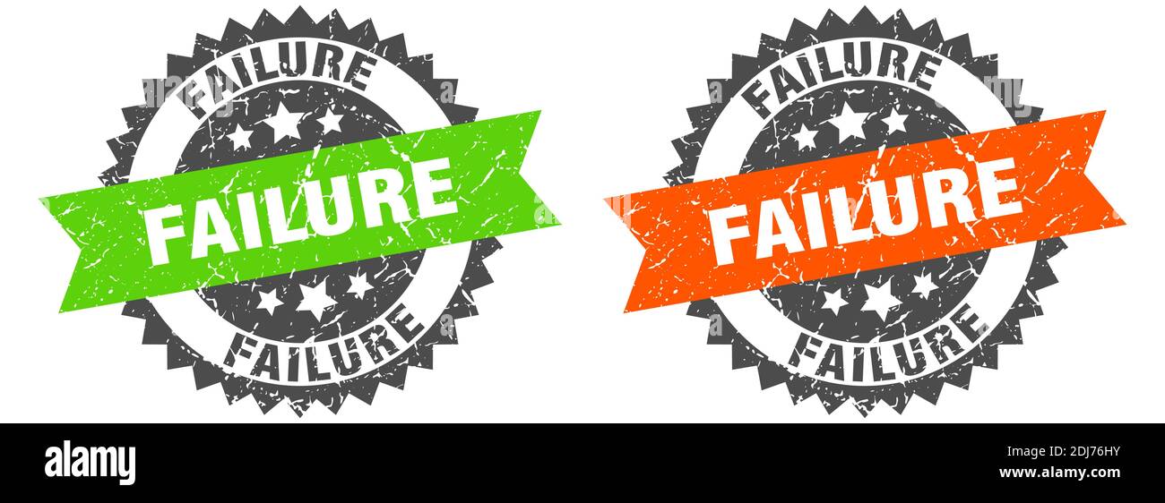 failure grunge stamp set. failure band sign Stock Vector Image & Art ...