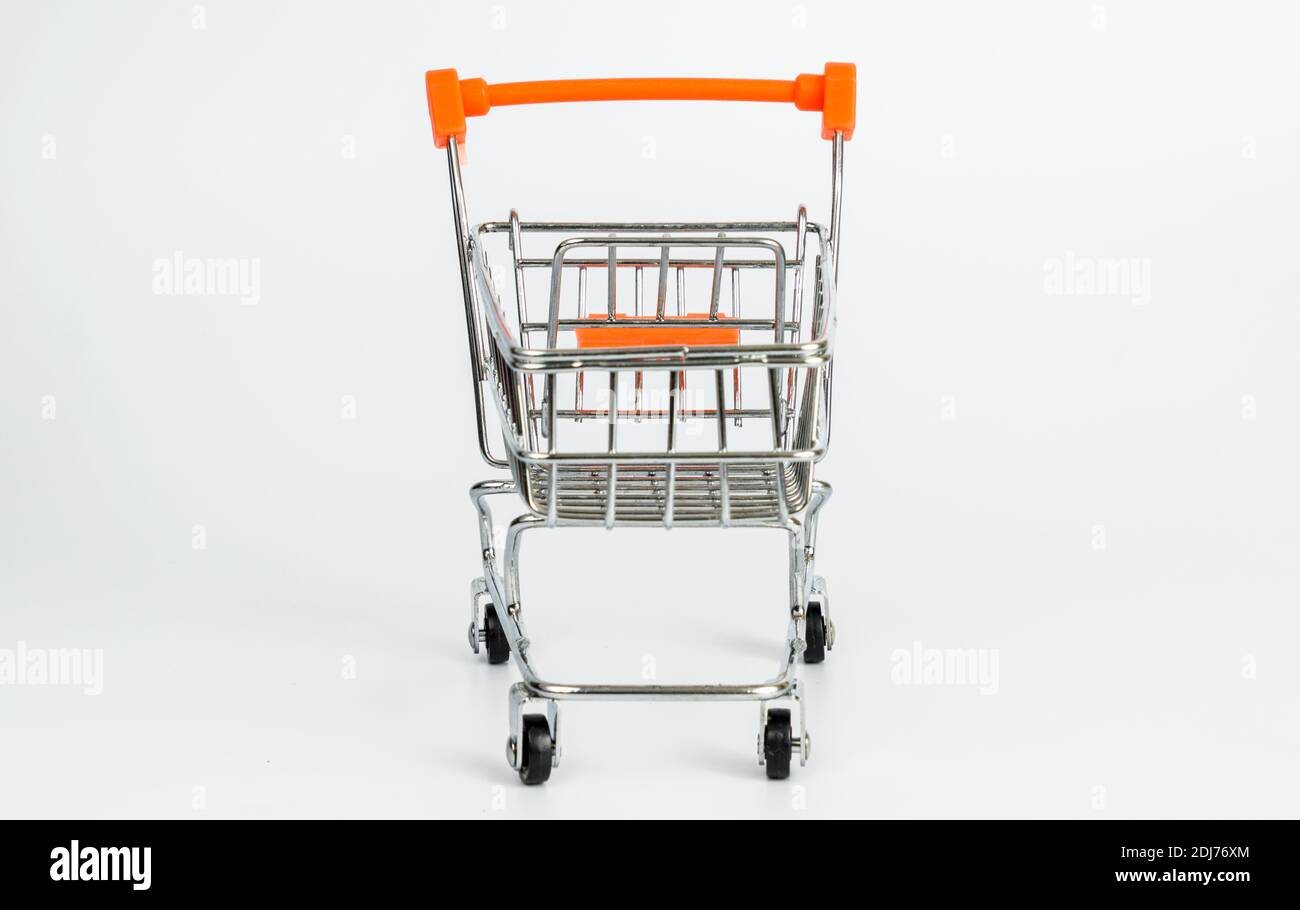 Shopping cart or trolley isolated Stock Photo - Alamy