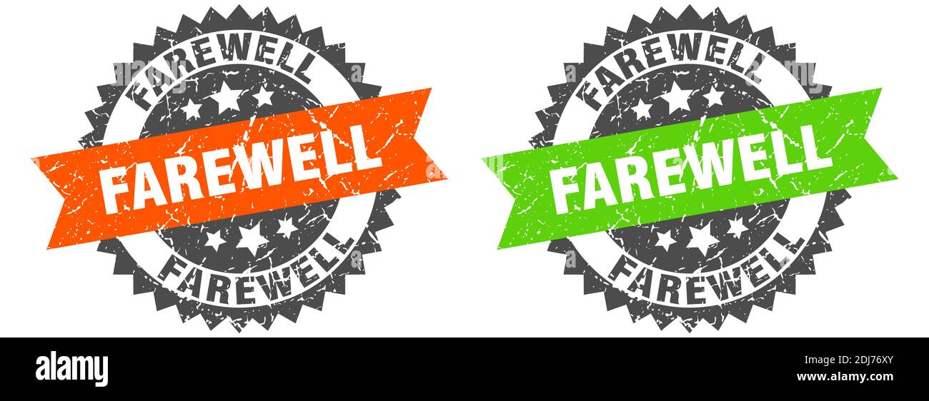 farewell grunge stamp set. farewell band sign Stock Vector Image & Art ...