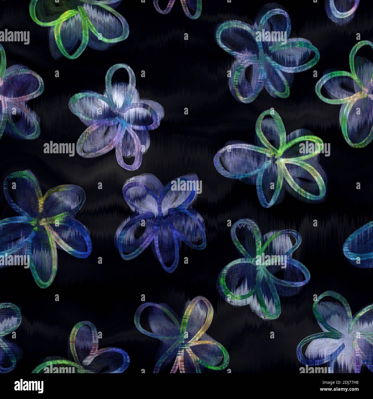 Seamless abstract color blobs with floral overlay Stock Photo - Alamy