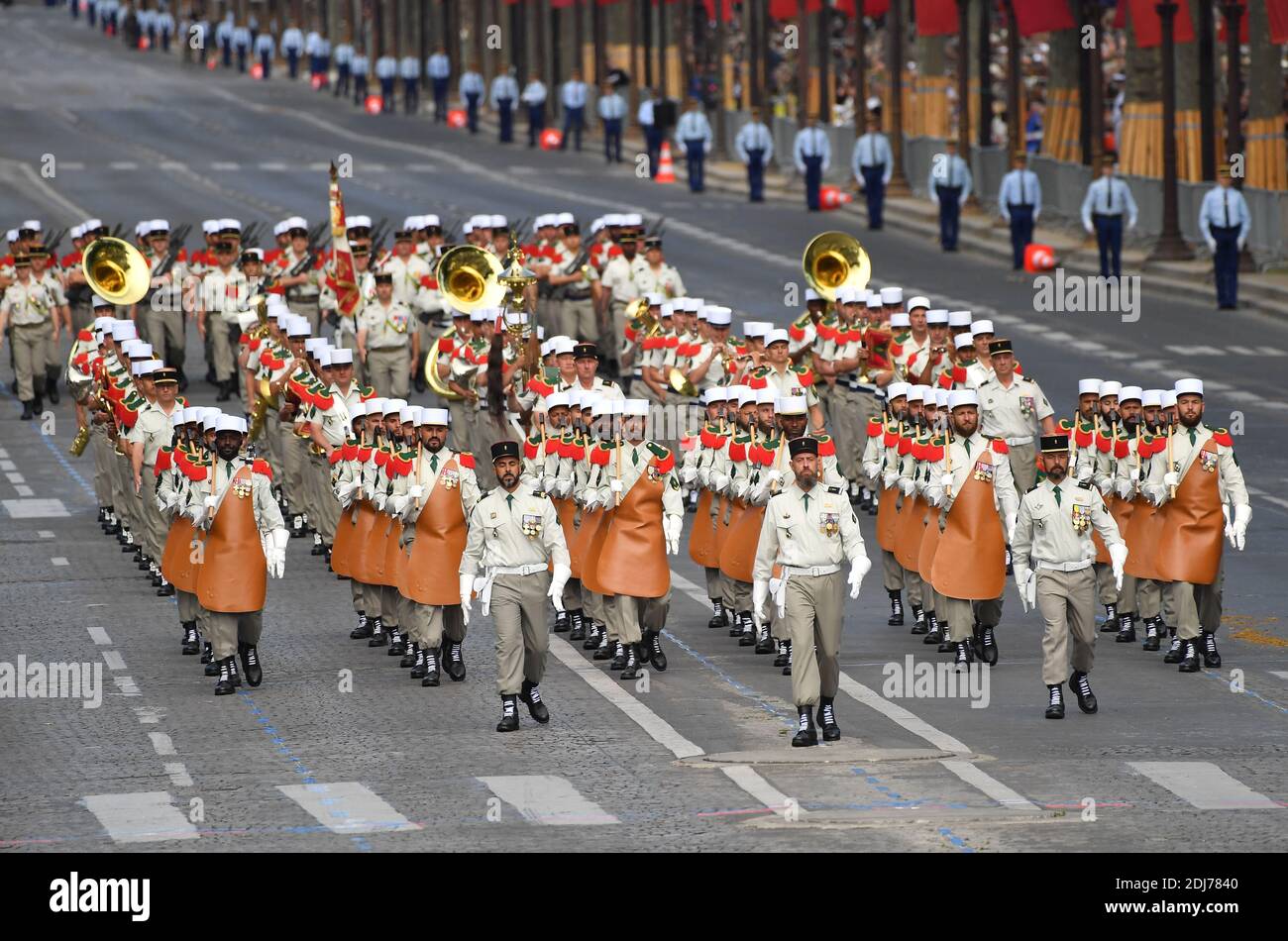 Foreign Legion Pioneers during Bastille Day 2016 military parade on the ...