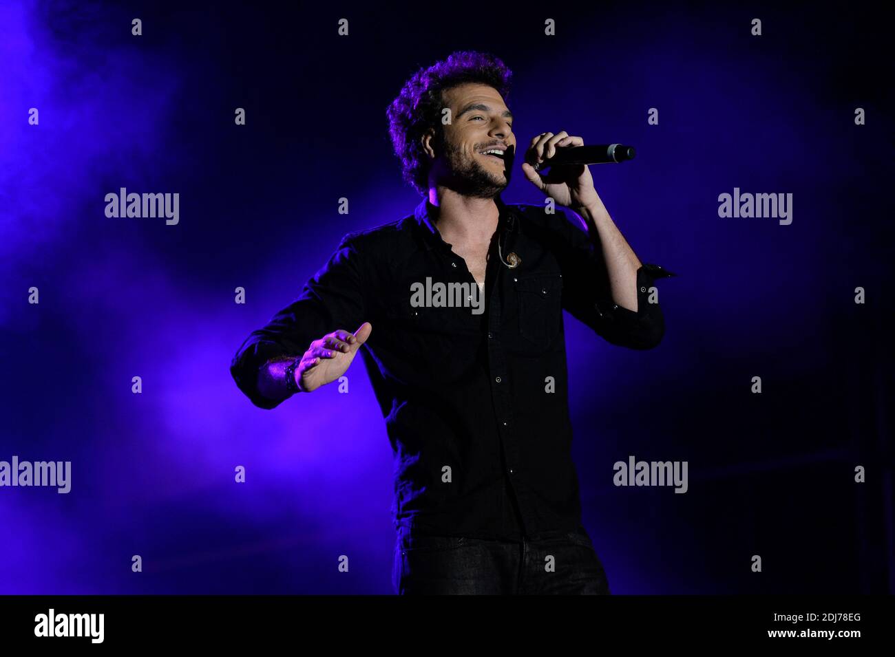 Amir performs live in concert at Scoop Music Tour 2016 in Feurs, France ...