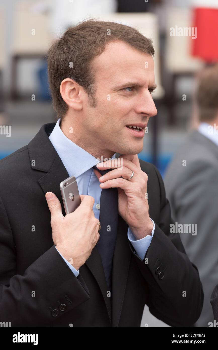 French Minister of Economy, Industry and the Digital Sector, Emmanuel ...
