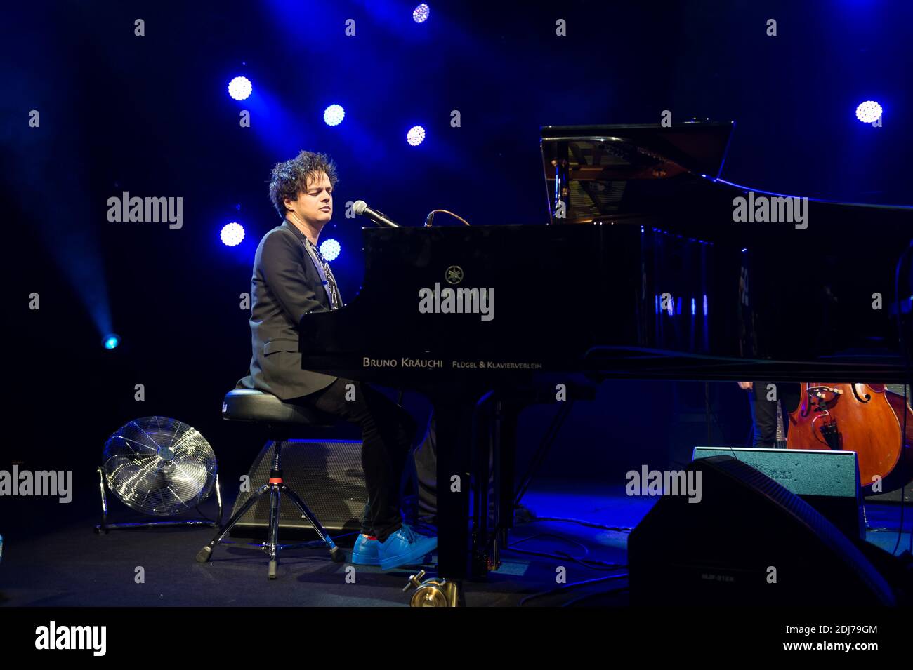 Jamie Cullum performs live on stage at Montreux Jazz Festival in ...