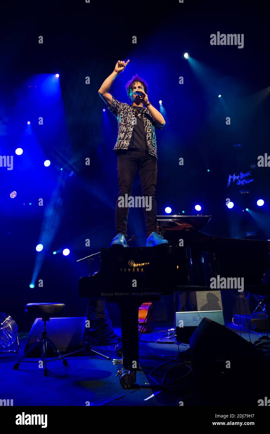 Jamie Cullum performs live on stage at Montreux Jazz Festival in ...