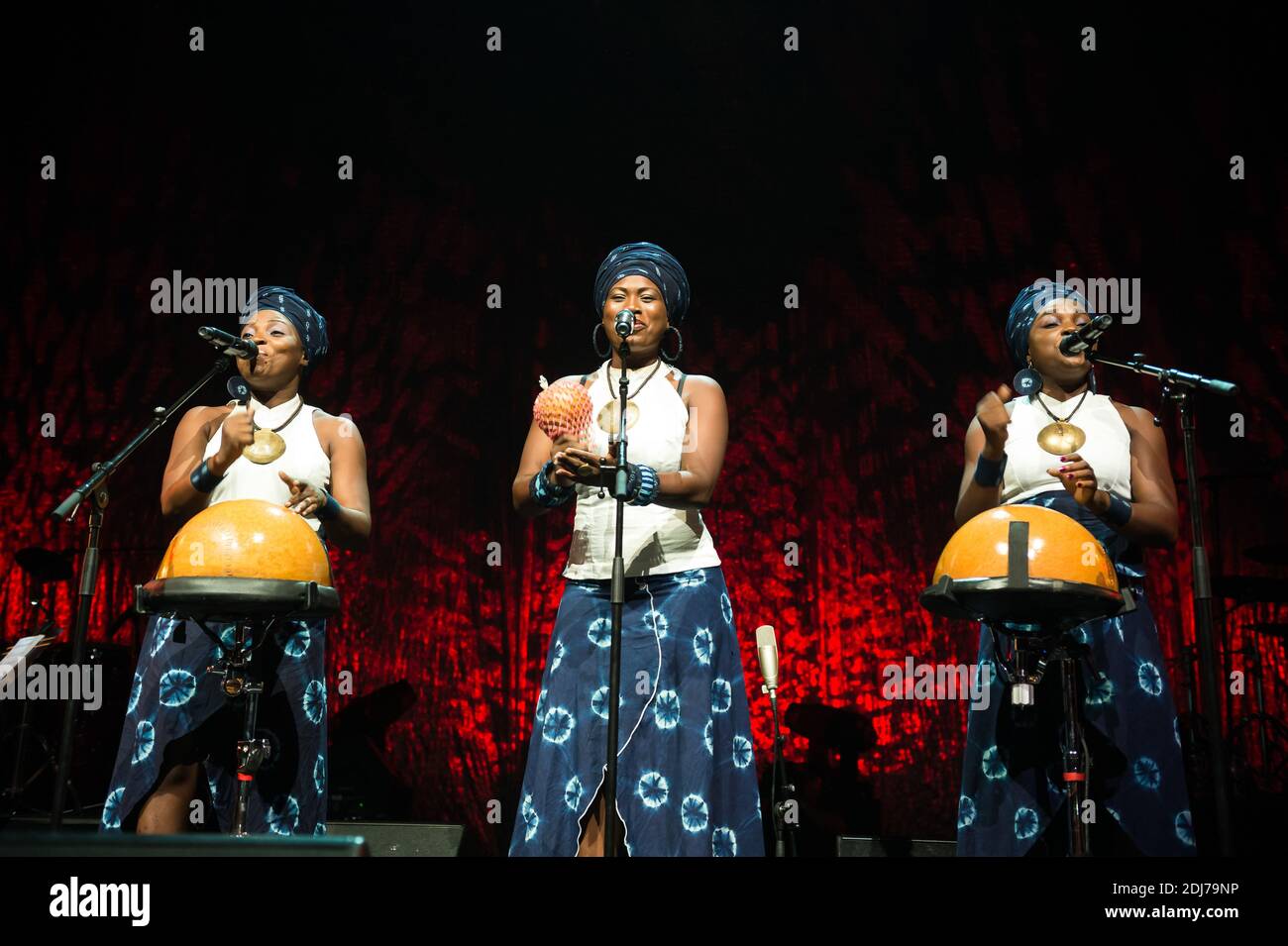 Trio Teriba performs live on stage at Montreux Jazz Festival in ...