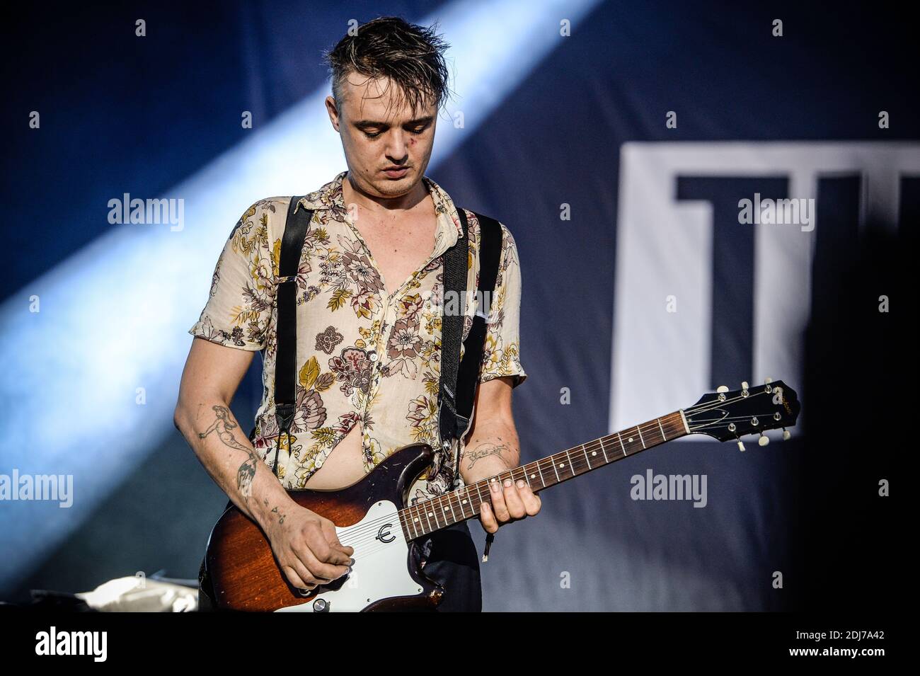Pete Doherty of The Libertines performs live in concert at Festival Les ...
