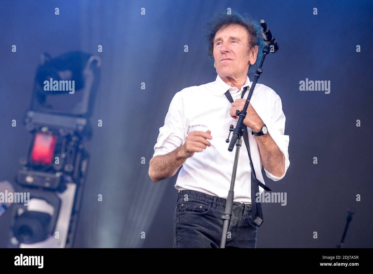 Alain Souchon performing live in concert at Festival Les Vieilles ...