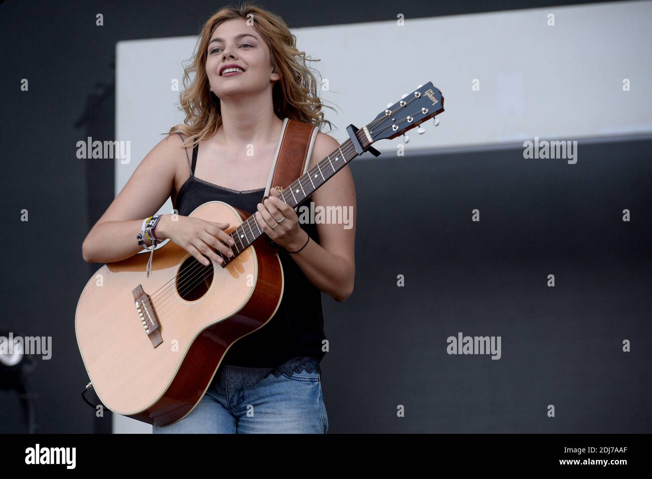 Louane Emera performs live in concert at Les Vieilles Charrues festival ...