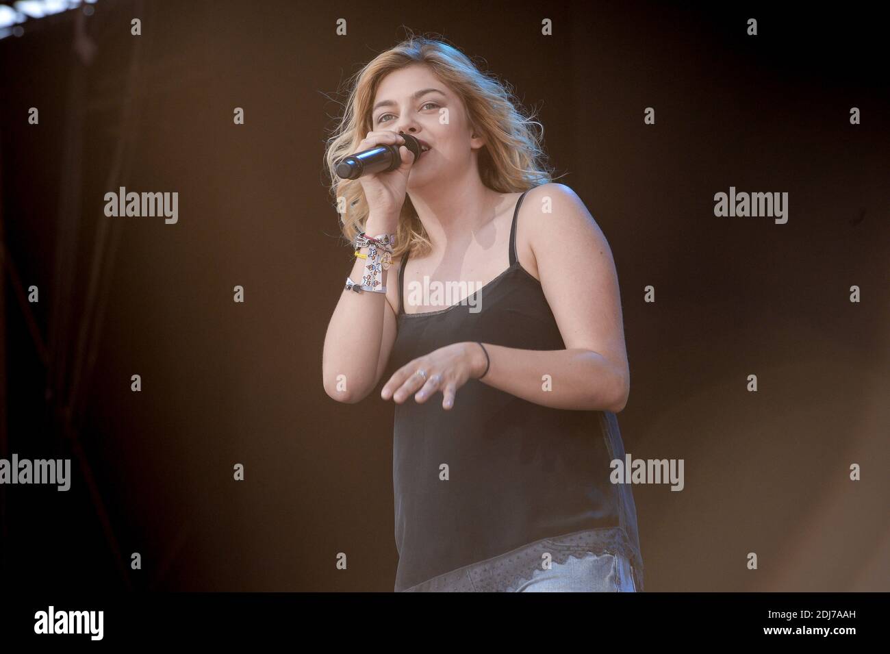 Louane Emera performs live in concert at Les Vieilles Charrues festival ...