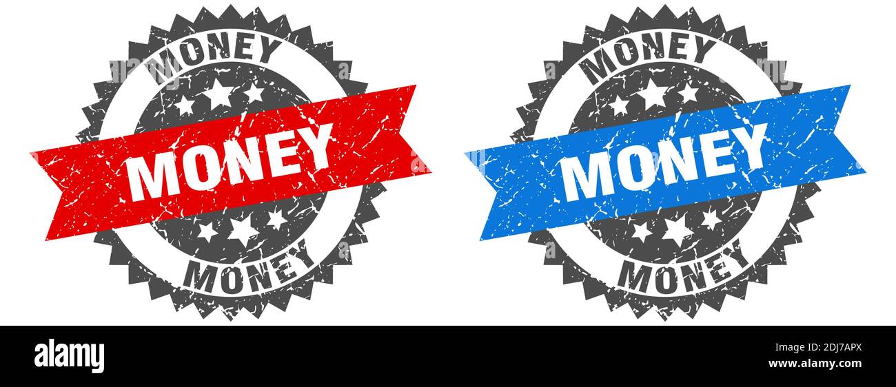 money grunge stamp set. money band sign Stock Vector Image & Art - Alamy