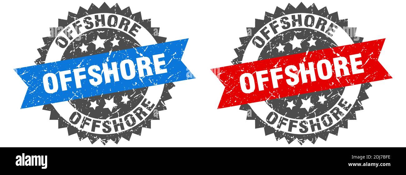 offshore grunge stamp set. offshore band sign Stock Vector Image & Art ...