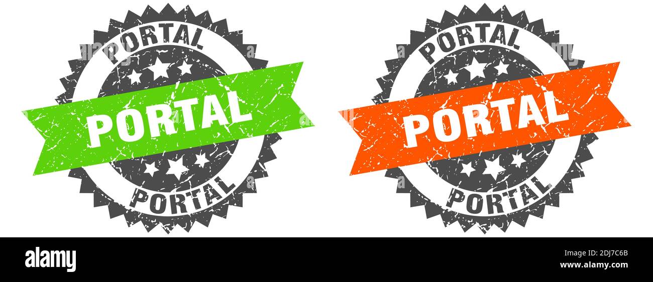 portal grunge stamp set. portal band sign Stock Vector Image & Art - Alamy