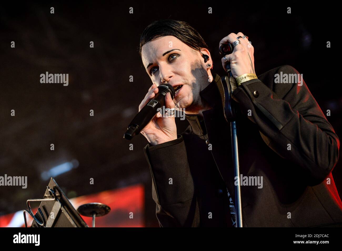 Blutengel peforms live in concert at Amphi Festival in Koln, Germany on ...